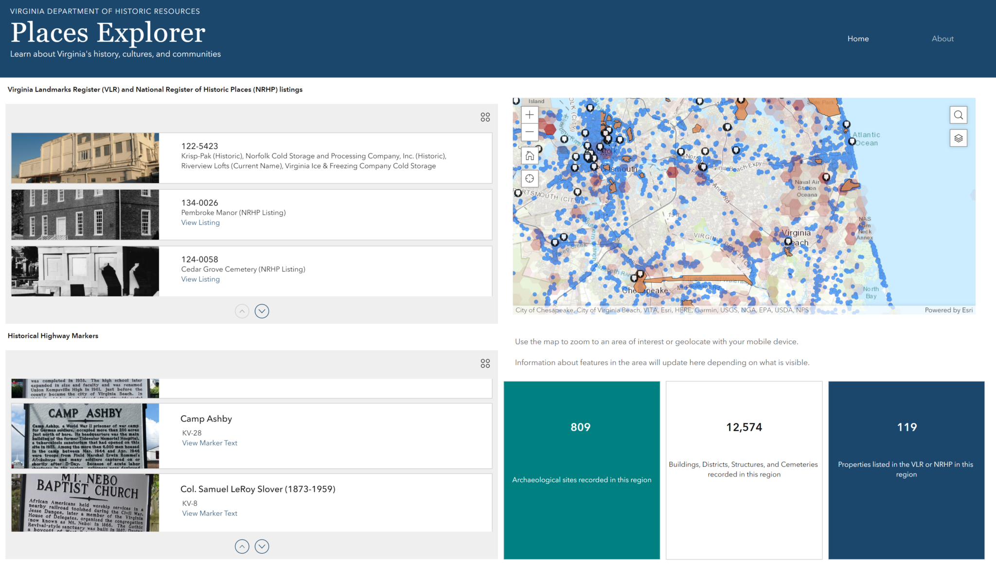 Learn about history across Virginia with DHR’s Places Explorer – DHR